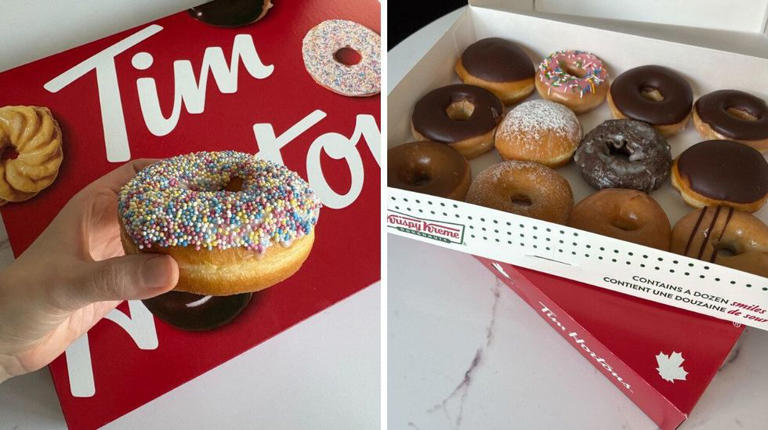 I compared Tim Hortons and Krispy Kreme donuts — Here's which shop has ...