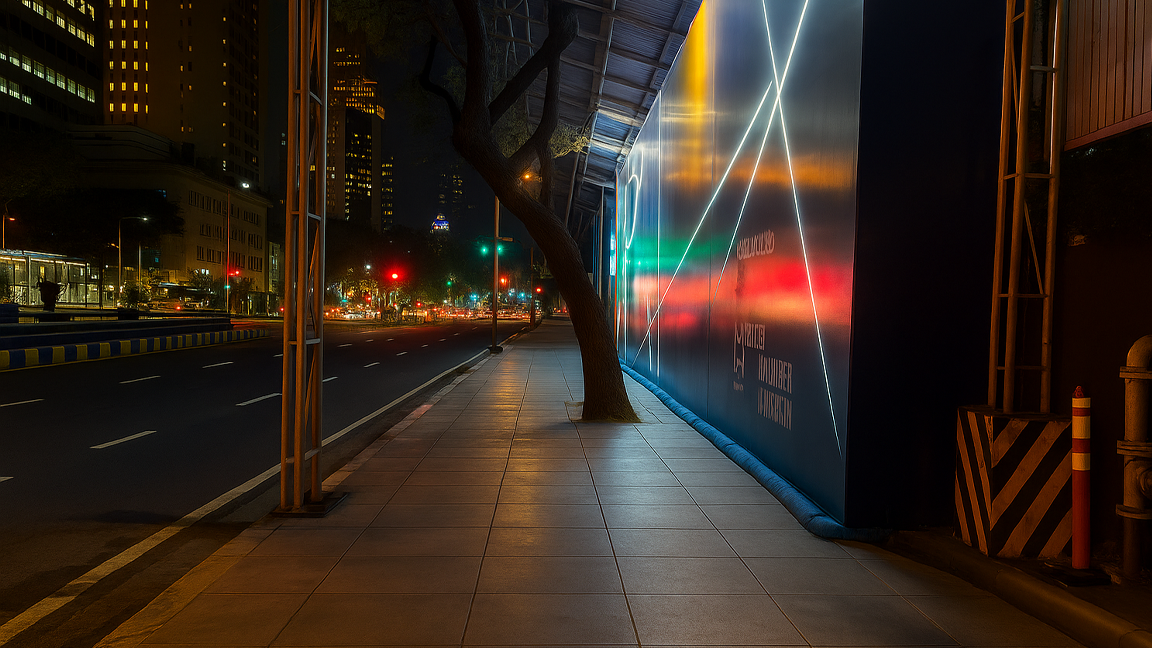 [4K] Promenade Nocturne dans la Capitale Financière | Avenue Ayala ...