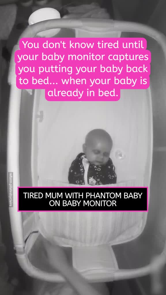 Tired Mum Putting Phantom Baby To Bed