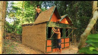 Building a Secret Underground Mud House in 7 Days!