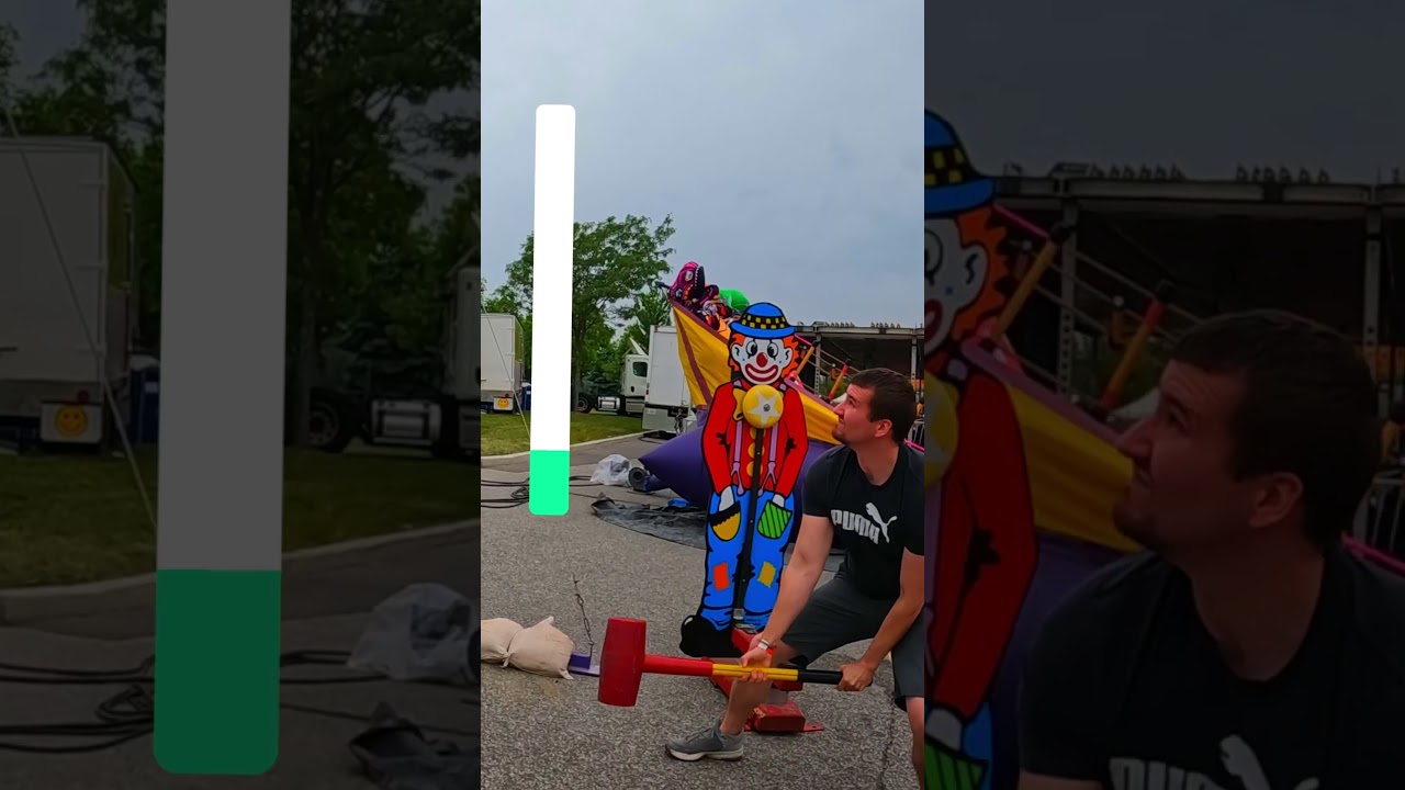 Trying to beat the HAMMER carnival game 🥺 ️