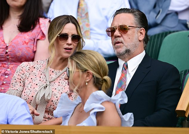 Aussie day at Wimbledon? A-listers Russell Crowe and Cate Blanchett ...