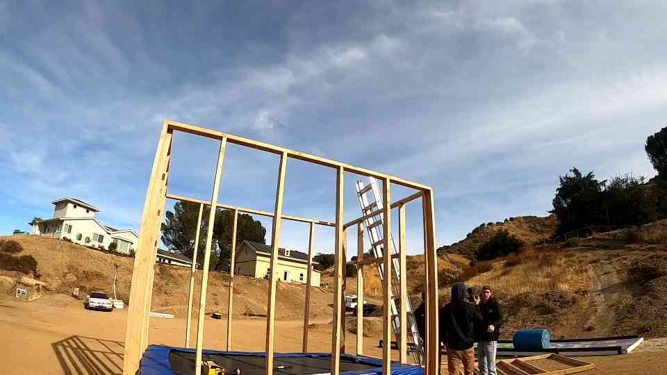 We built a Trampoline Tiny House! SECRET TOP LEVEL