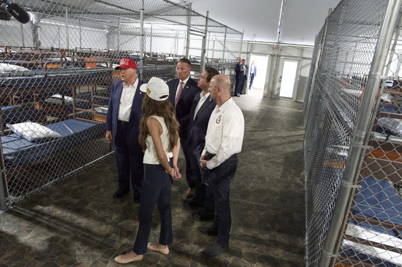 President Trump visits “Alligator Alcatraz”