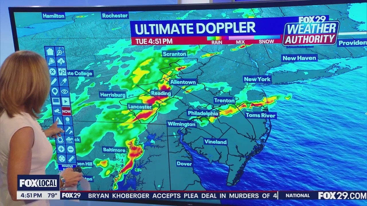 Philadelphia weather: Torrential rain falls as severe storms rake ...