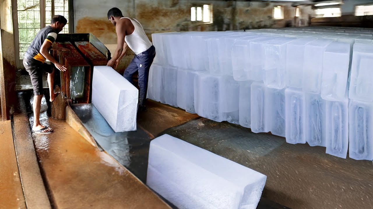 Efficient method for creating large and affordable ice blocks