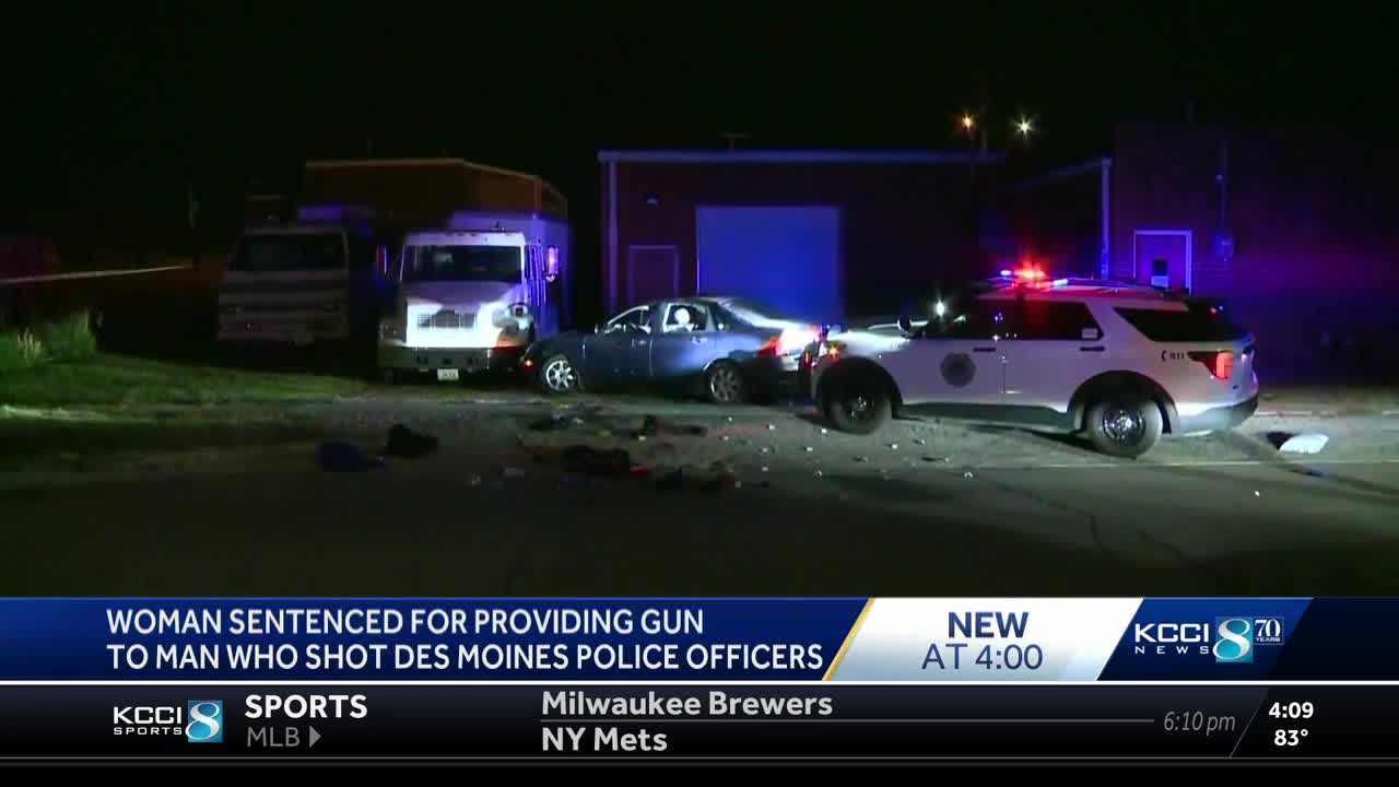 Woman sentenced for providing gun to man who shot Des Moines police ...