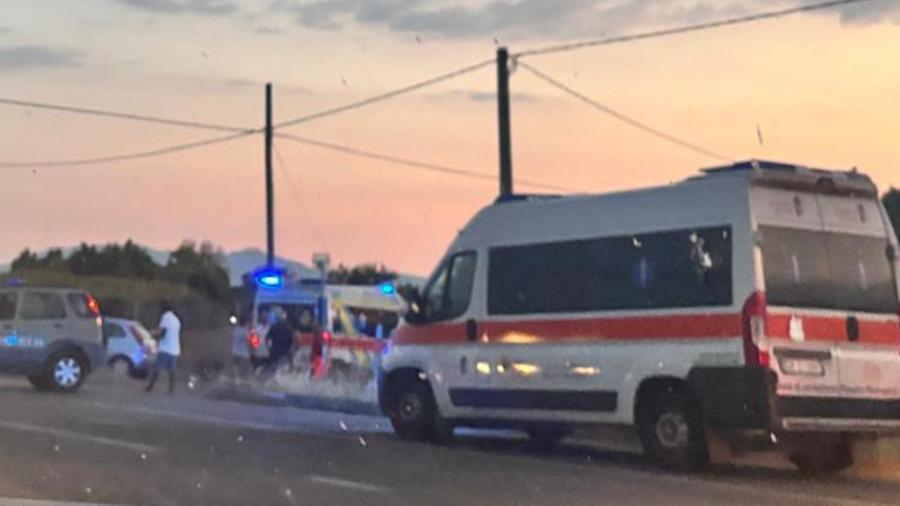 Soleminis: scontro tra auto sulla 387, due feriti