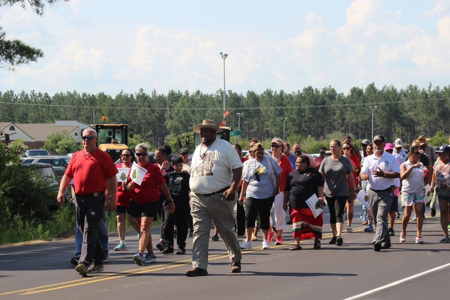 Community holds protest against proposed 4,500 housing development in ...