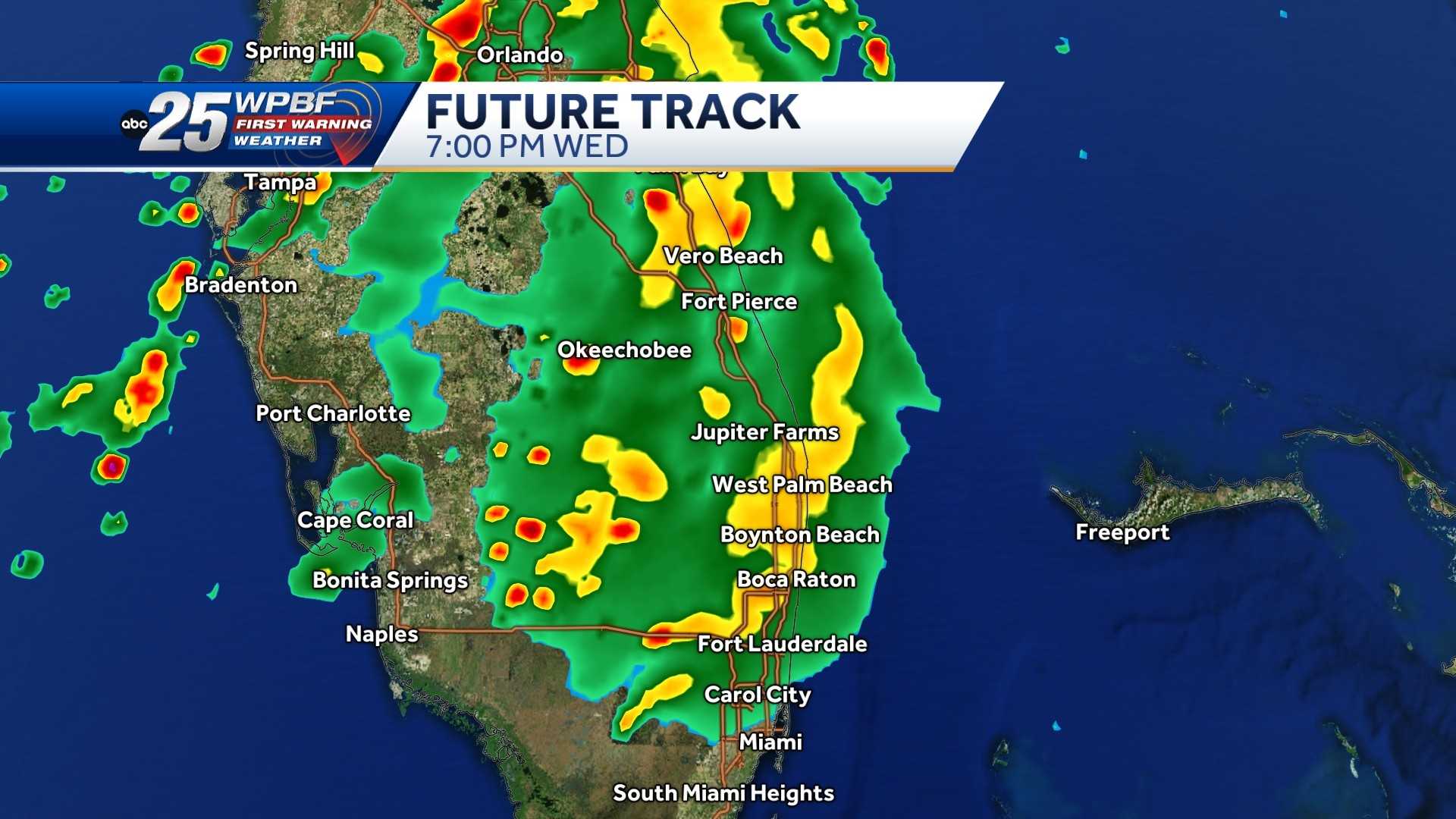 Tracking impact weather with heavy rain and storms across South Florida