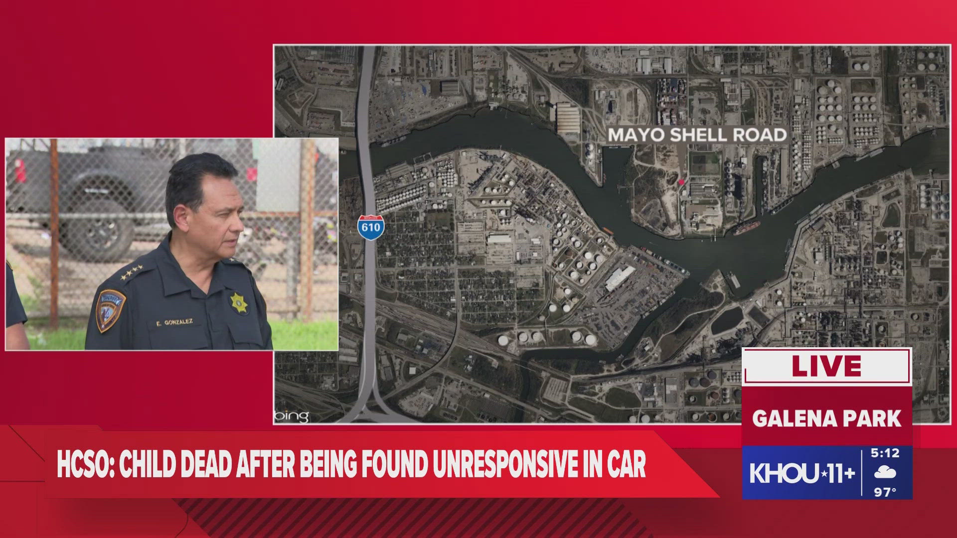 Sheriff Ed Gonzalez gives update after child left in vehicle unattended ...