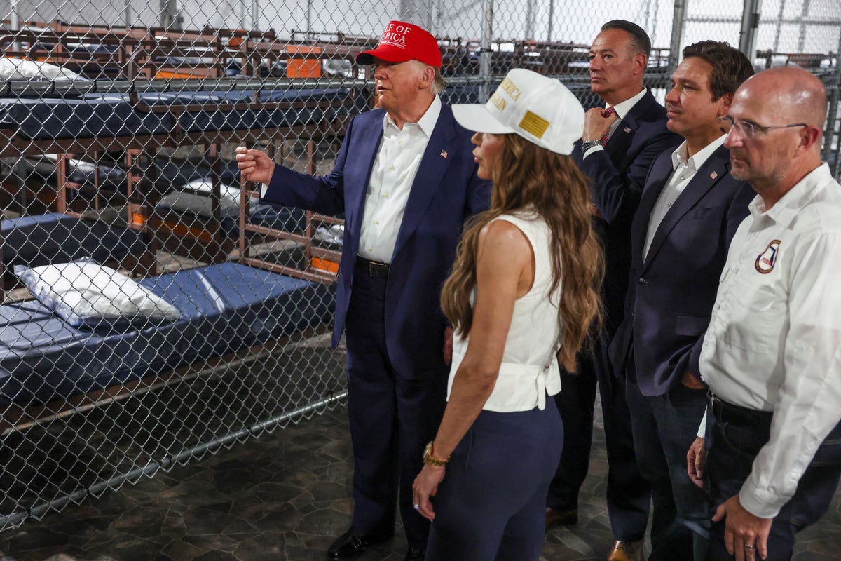 Trump-Musk feud: President tours Florida’s ‘Alligator Alcatraz’ after ...