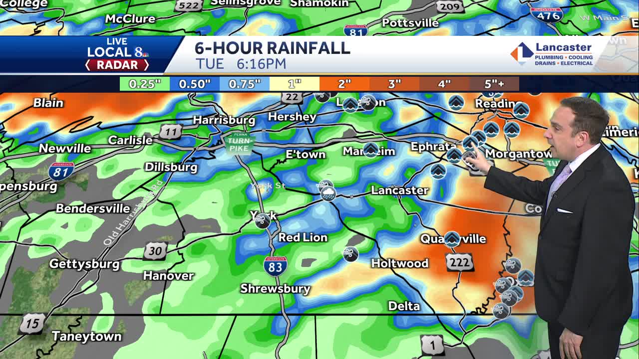 Heavy Rain Moving Out; Scattered Rain Showers Possible This Evening In ...