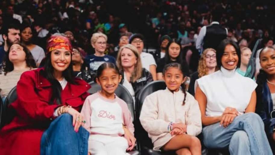 Natalia Bryant rocks Dodgers fit with aunt Sophie in rare photo with ...