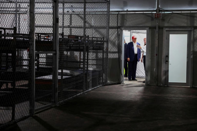 Stark first photos from inside ‘Alligator Alcatraz’ reveal bleak digs ...