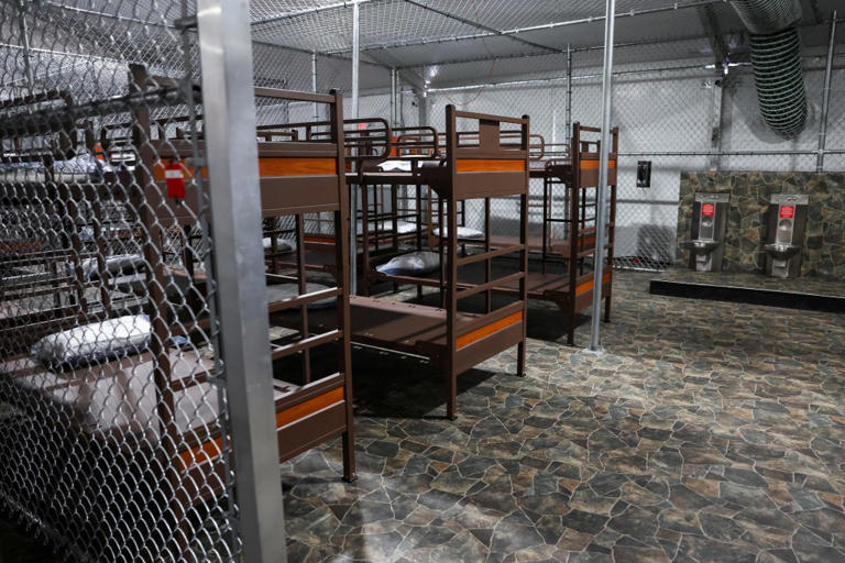 Stark first photos from inside ‘Alligator Alcatraz’ reveal bleak digs ...