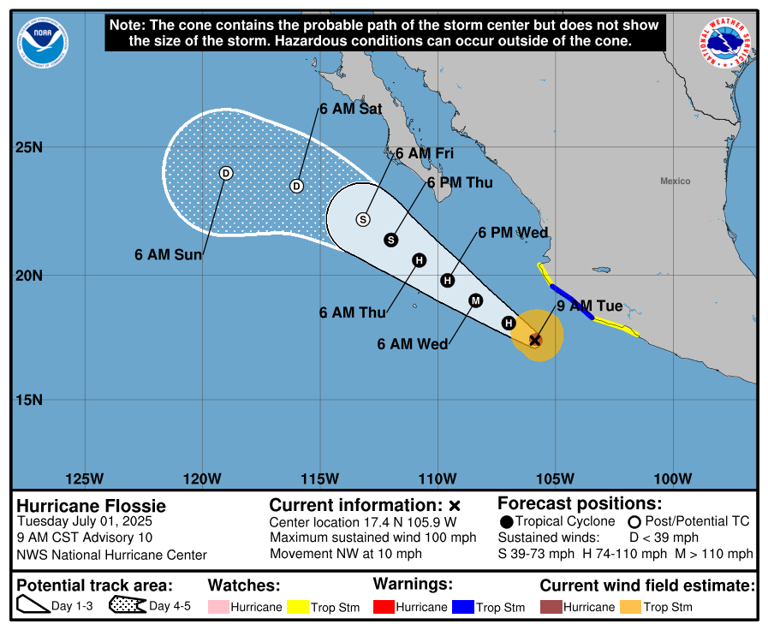 Hurricane center watching potential storm near Florida
