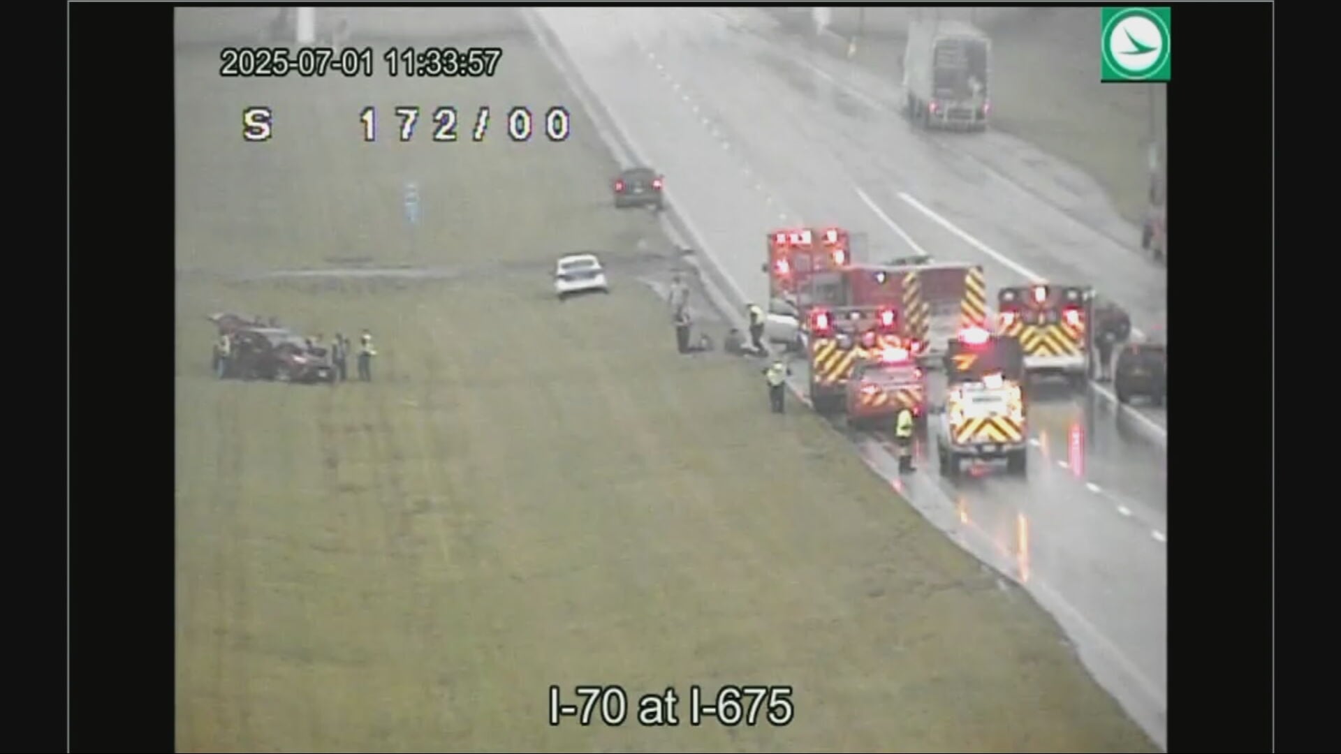 1 dead, 2 hurt in crash on I-675 in Clark County