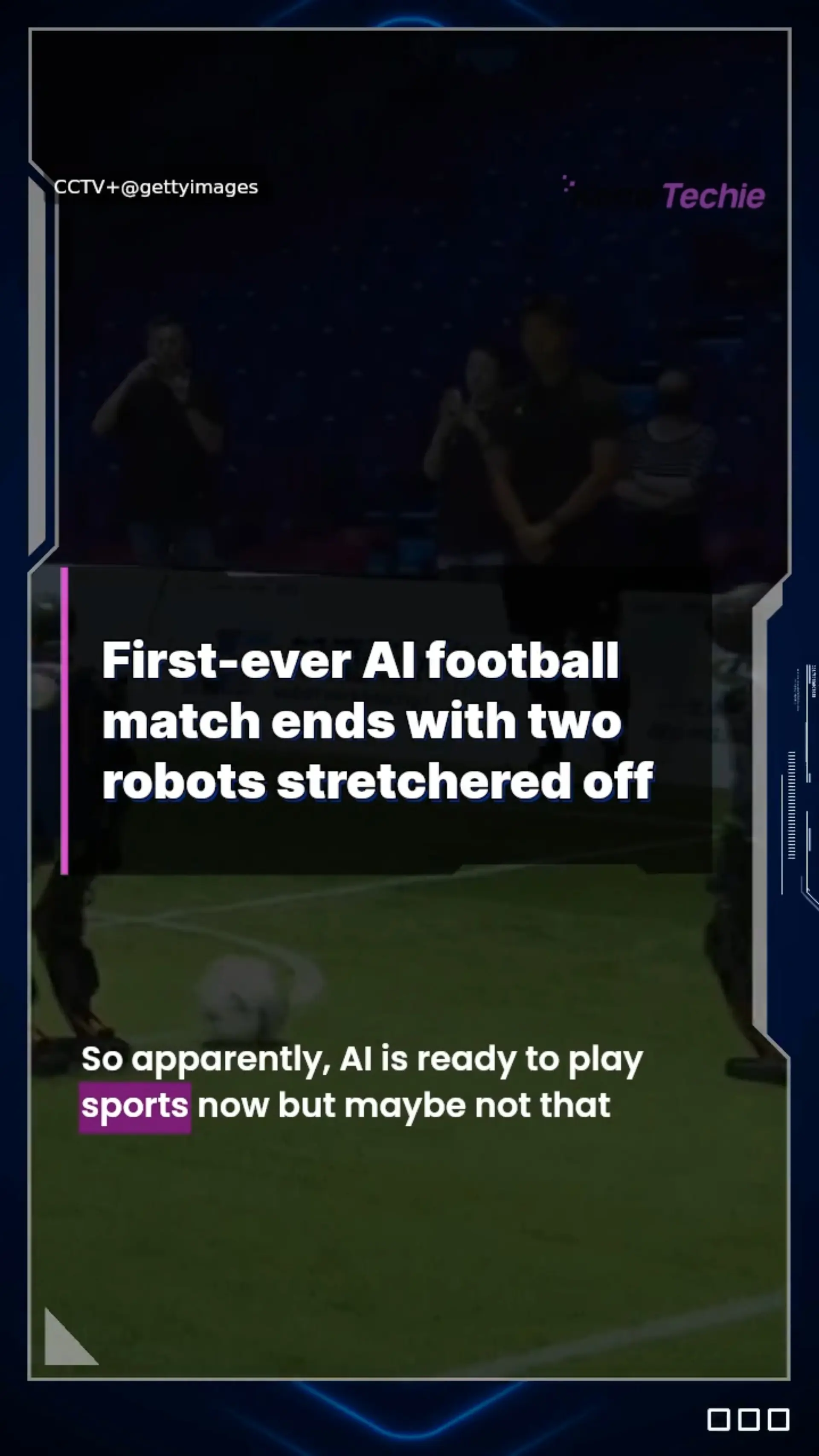 First-ever AI football match ends with two robots stretchered off