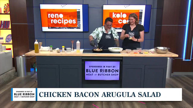 KOLO Cooks: Chicken bacon arugula salad with golden kiwi blackberry ...