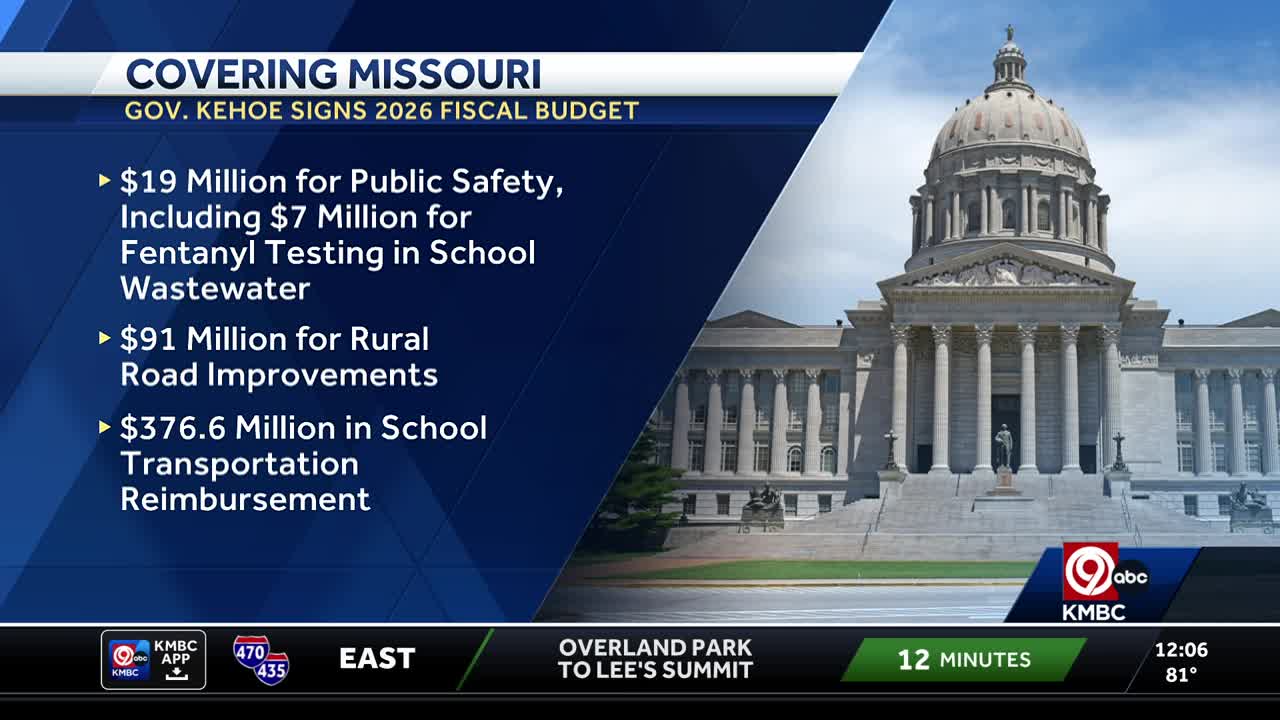 Missouri Gov. Mike Kehoe signs 2026 budget