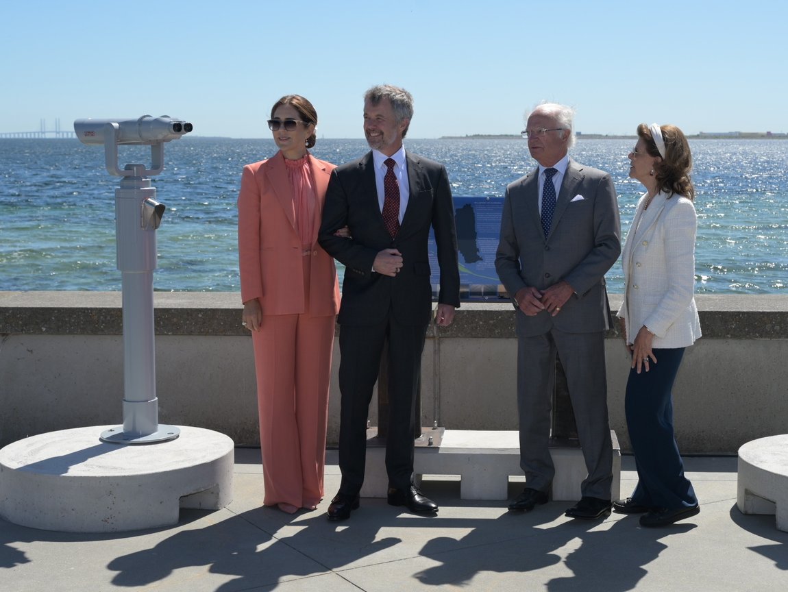 Öresundbrücke: Carl Gustaf und Silvia feiern mit Frederik und Mary