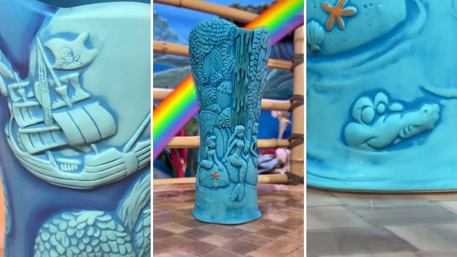 New Disneyland 70th Anniversary Mermaid Lagoon Tiki Mug Coming Soon