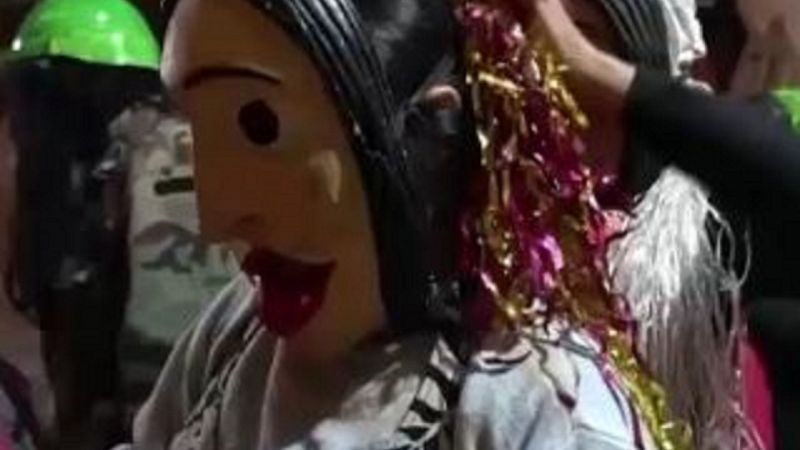 Paraguayan town celebrates vibrant Kamba Ra'anga festival with masks ...