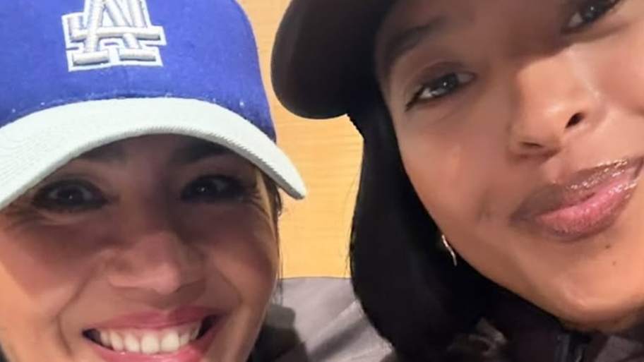 Natalia Bryant rocks Dodgers fit with aunt Sophie in rare photo with ...