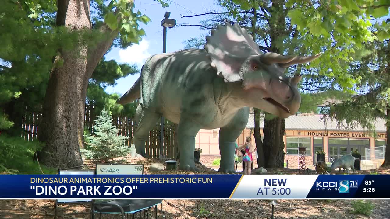 Dinosaur animatronics offer prehistoric fun at Blank Park Zoo