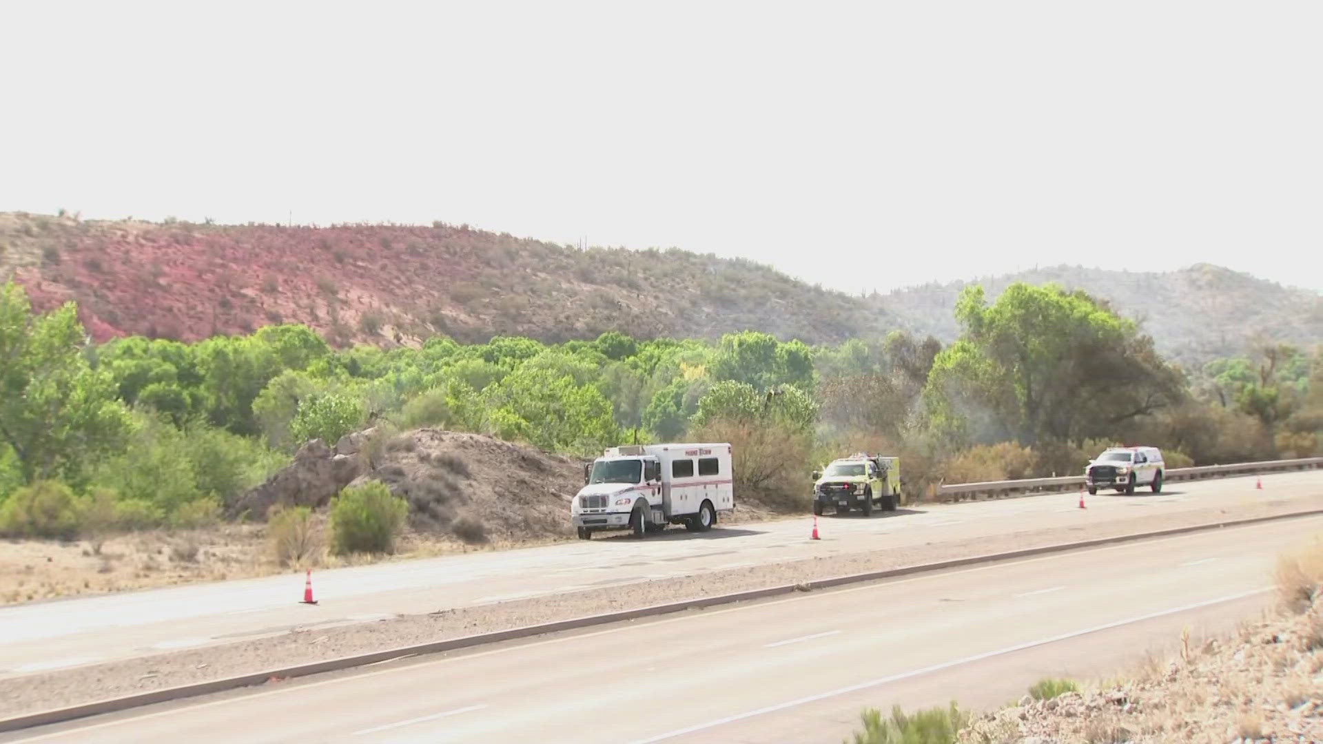 'SET' status issued as Monarch Fire burns near US 60