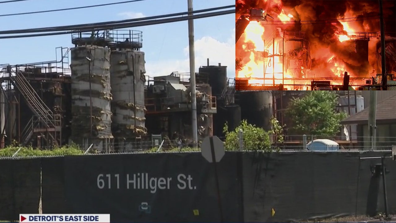 Black slime, other remnants from Detroit oil recycling plant fire ...