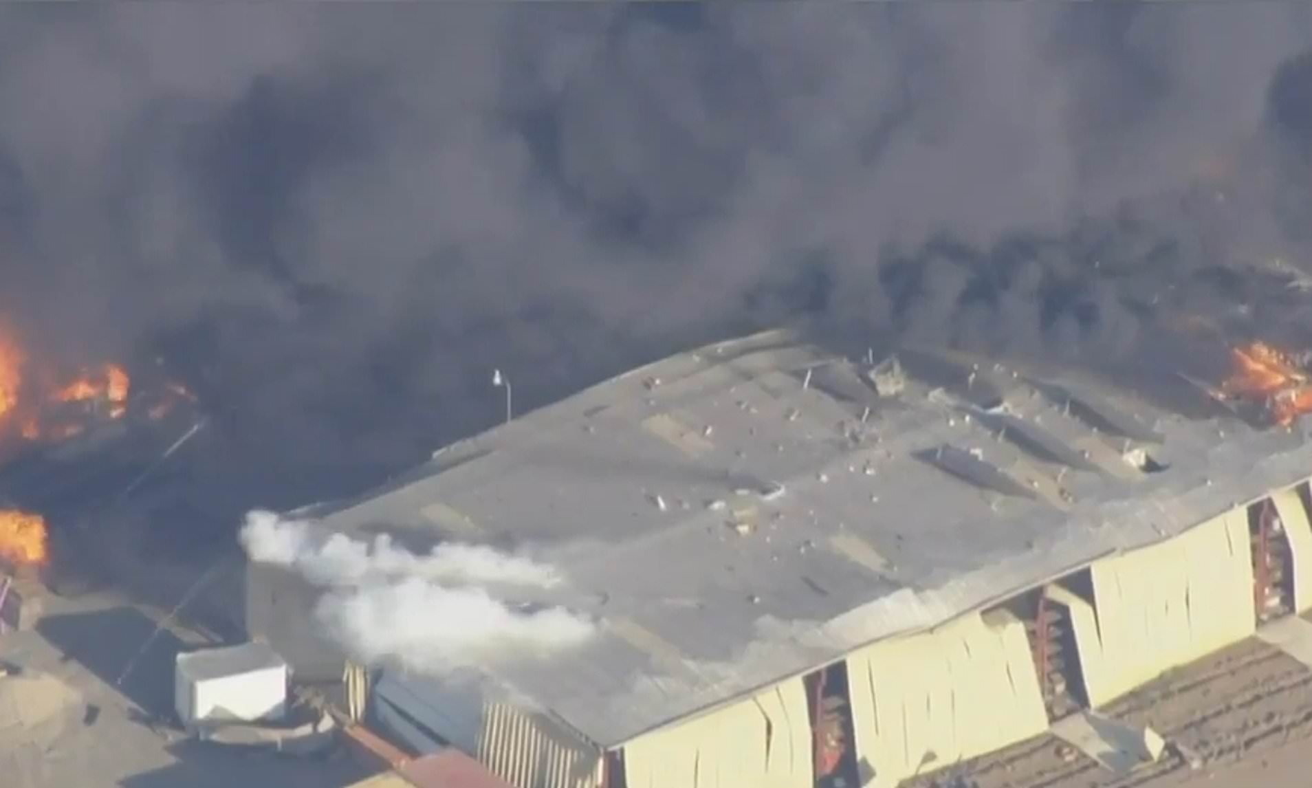 Explosions at California fireworks facility as raging blaze forces ...