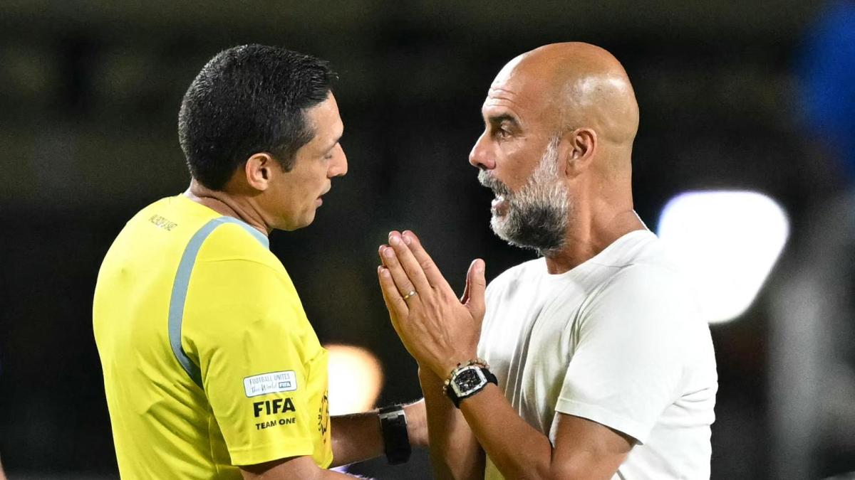 La desesperación de Guardiola con el árbitro del City - Al Hilal por no ...