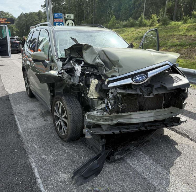 Serious injuries avoided Monday in multi-vehicle accident on I-59