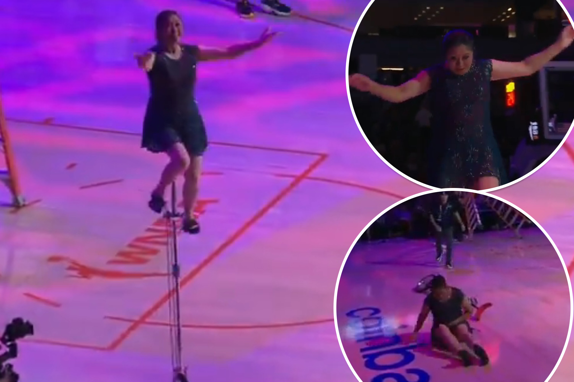 Iconic halftime act Red Panda taken off in wheelchair after scary fall ...