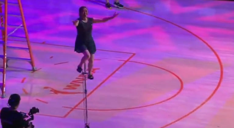 Iconic halftime act Red Panda taken off in wheelchair after scary fall ...