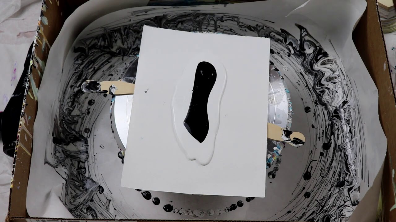 Snake Skin Dutch / Bloom Technique! Acrylic Pouring Video