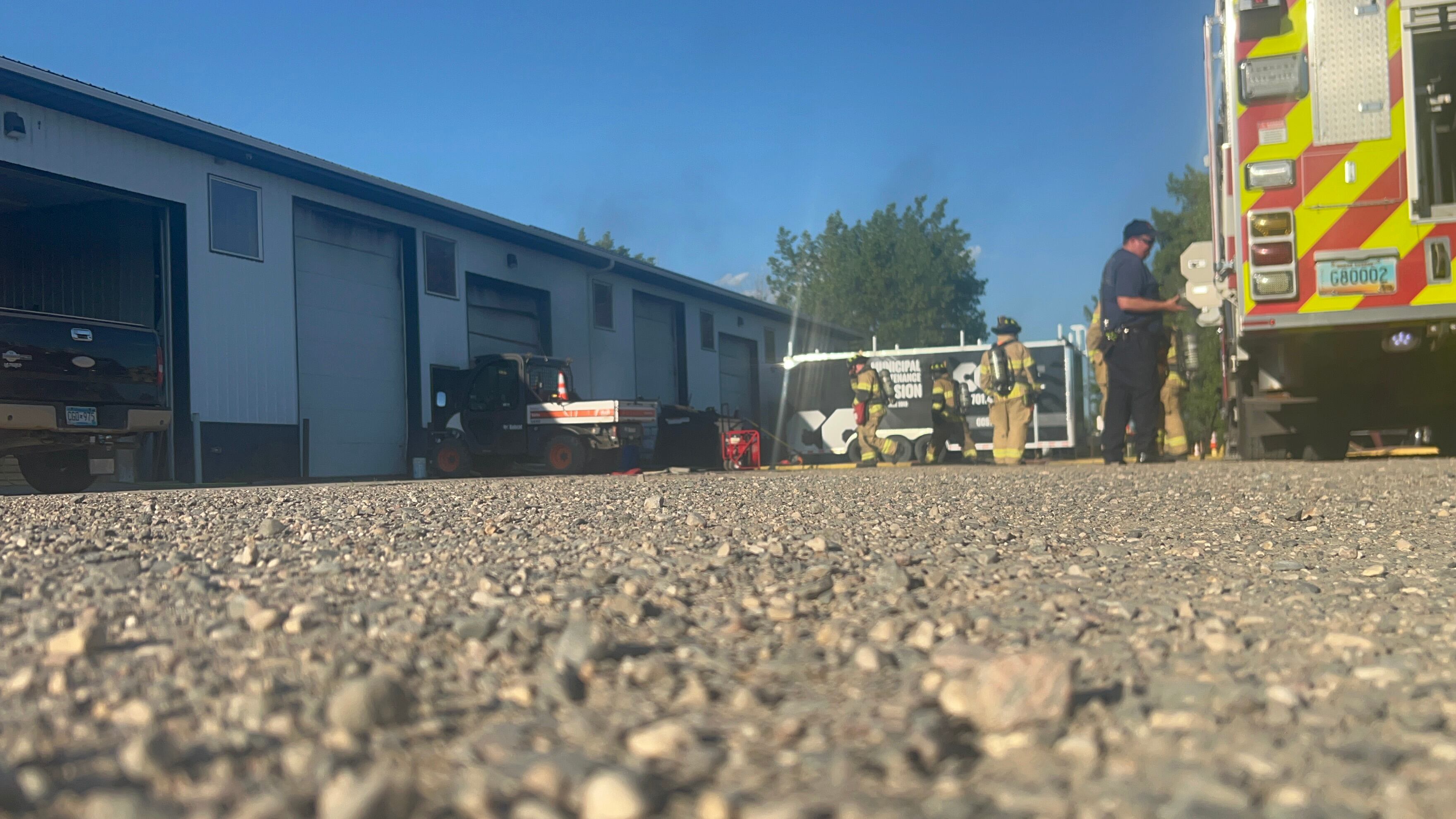 Crews knock down two-alarm structure fire in north Fargo