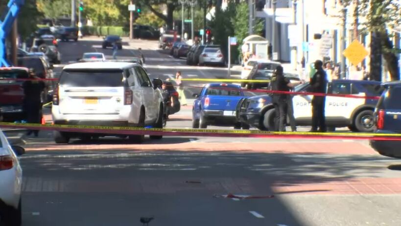 1 dead, suspect in custody after shooting in downtown Portland