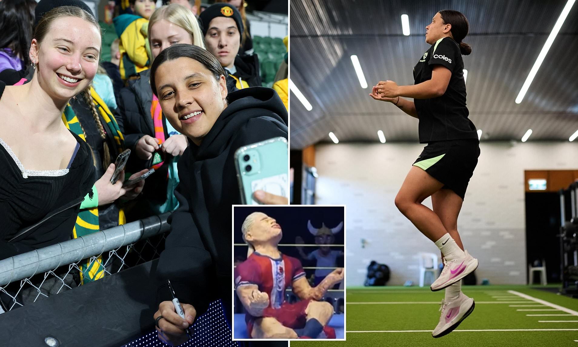 Sam Kerr sports a VERY different look alongside global soccer stars in ...