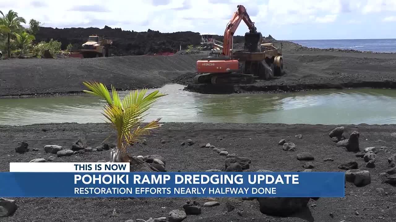 Pohoiki boat ramp dredging makes significant progress
