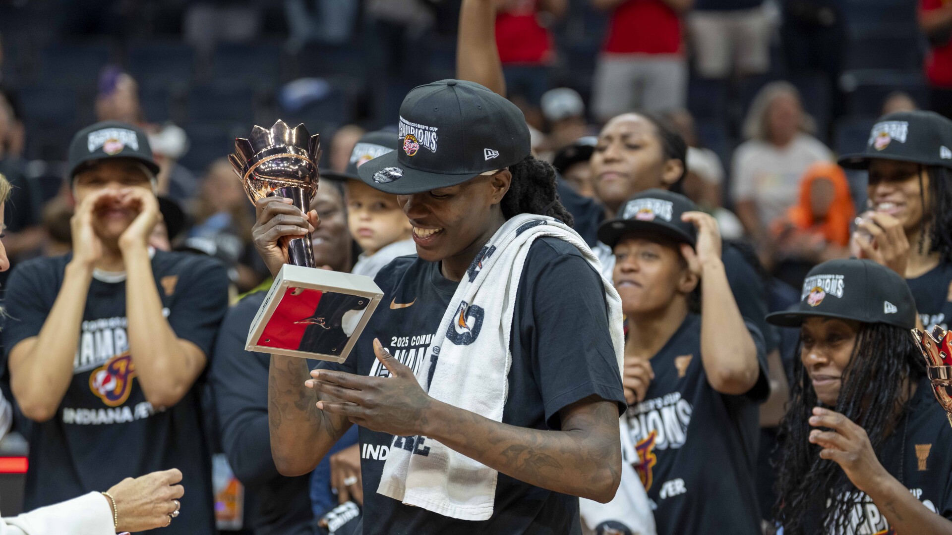 Missing Clark, Fever soar past Lynx 74-59 to win WNBA Commissioner’s Cup