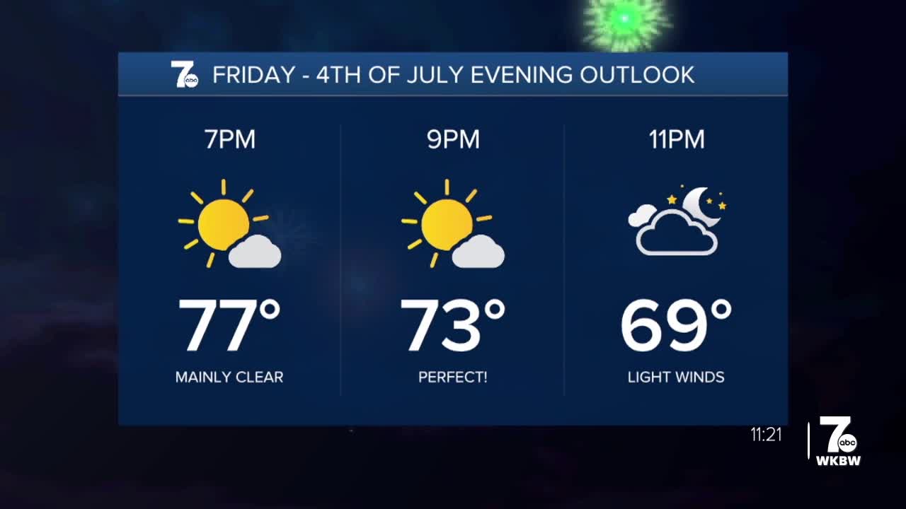 7 Weather Forecast 11 p.m. Update, Tuesday, July 1