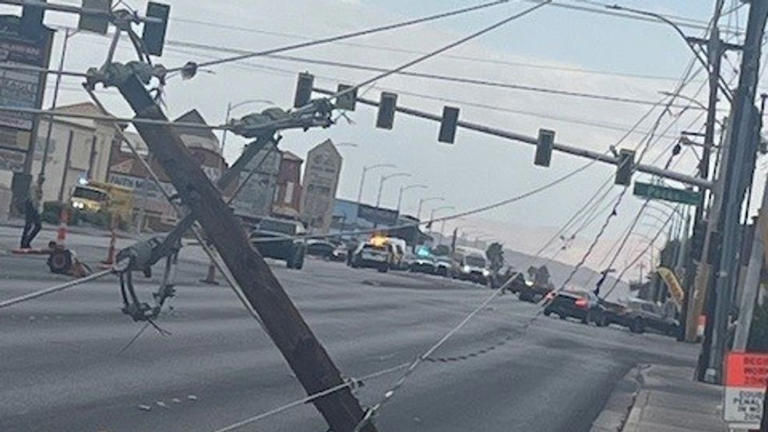 Nearly 50 power poles damaged in Las Vegas windstorm, repair efforts ...