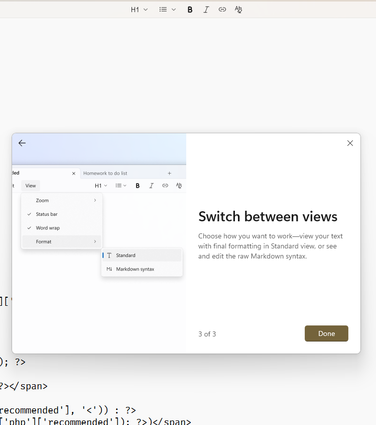 Windows 11 : Markdown débarque dans le classico Notepad pour vous faire oublier Word