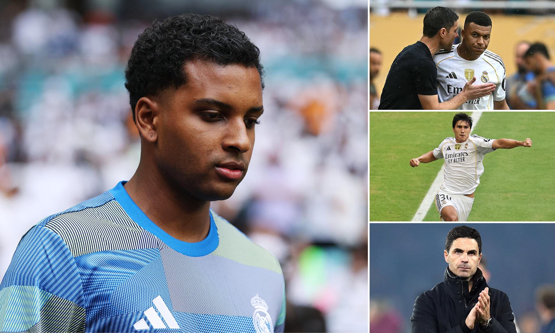 Arsenal handed Rodrygo boost as Real Madrid star is left on the bench ...