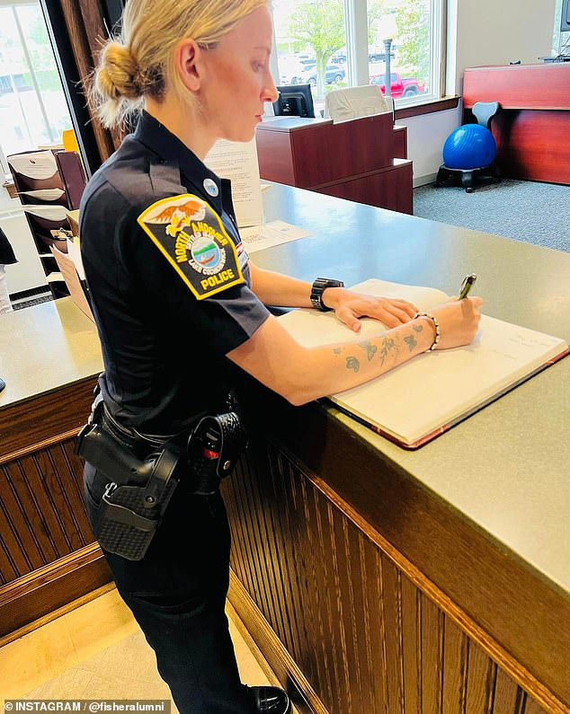 Female cop shot in wild encounter with fellow officers who turned up at ...