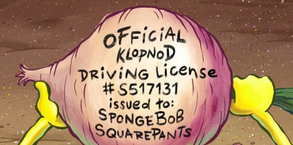 Spongebob Finally Has His Drivers License!