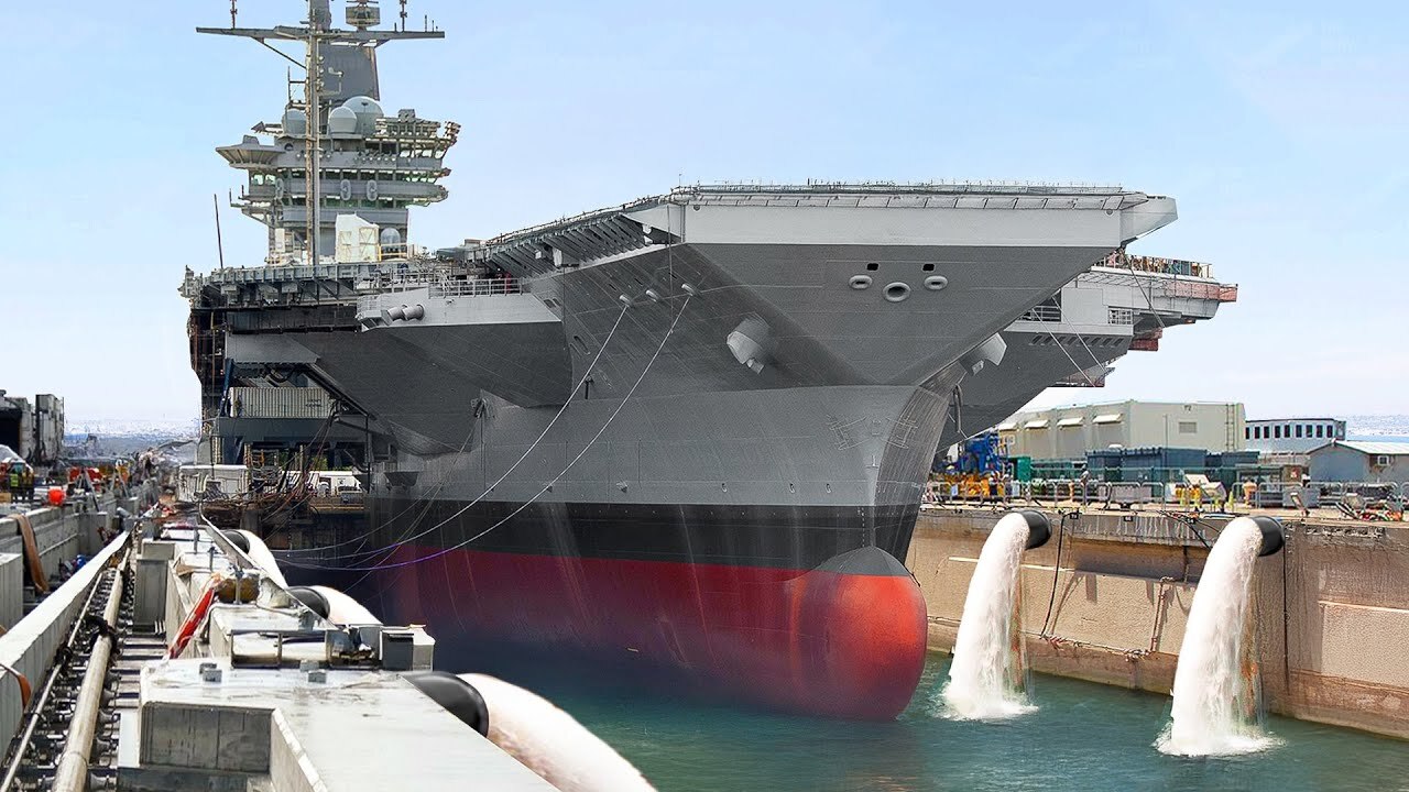 US Rolling Out Feared $13 Billion Supercarrier From Dry Dock